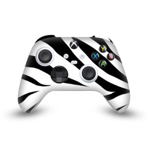 head case designs officially licensed grace illustration with zebra art mix vinyl sticker gaming skin case cover compatible with xbox series x / s controller