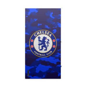 Head Case Designs Officially Licensed Chelsea Football Club Camouflage Mixed Logo Matte Vinyl Sticker Gaming Skin Case Cover Compatible with Xbox Series X Console and Controller Bundle