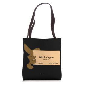 looney tunes wile e. coyote genius tote bag