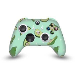 head case designs officially licensed andrea lauren design avocado art mix matte vinyl sticker gaming skin case cover compatible with xbox series x / s controller