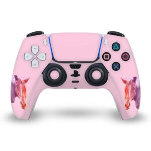 head case designs officially licensed mark ashkenazi pastel horse art mix vinyl faceplate sticker gaming skin case cover compatible with sony playstation 5 ps5 dualsense controller