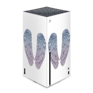 head case designs officially licensed rachel caldwell angel wings art mix matte vinyl sticker gaming skin case cover compatible with xbox series x console