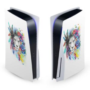 head case designs officially licensed pixie cold king of the lions art mix matte vinyl faceplate sticker gaming skin case cover compatible with sony playstation 5 ps5 disc edition console