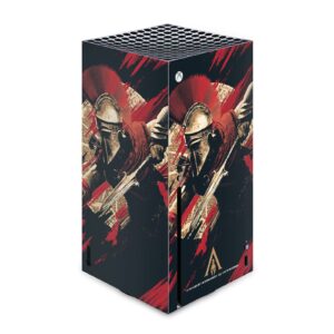 head case designs officially licensed assassin's creed alexios odyssey artwork vinyl sticker gaming skin case cover compatible with xbox series x console