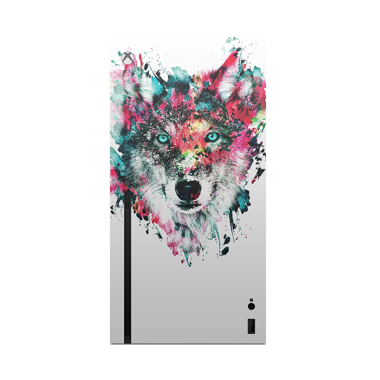 Head Case Designs Officially Licensed Riza Peker Wolf Art Mix Matte Vinyl Sticker Gaming Skin Case Cover Compatible with Xbox Series X Console and Controller Bundle