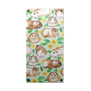 Head Case Designs Officially Licensed Micklyn Le Feuvre Guinea Pigs and Daisies in Watercolour On Mint Art Mix Matte Vinyl Sticker Gaming Skin Case Cover Compatible with Xbox Series X Console