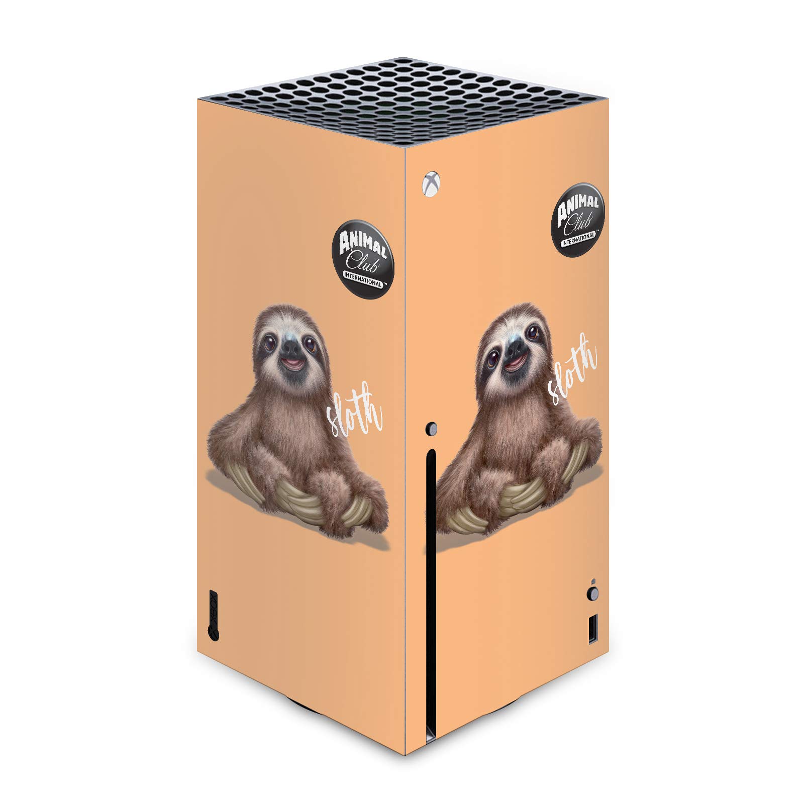 Head Case Designs Officially Licensed Animal Club International Sloth Faces Vinyl Sticker Gaming Skin Case Cover Compatible with Xbox Series X Console