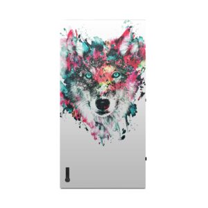 Head Case Designs Officially Licensed Riza Peker Wolf Art Mix Matte Vinyl Sticker Gaming Skin Case Cover Compatible with Xbox Series X Console and Controller Bundle