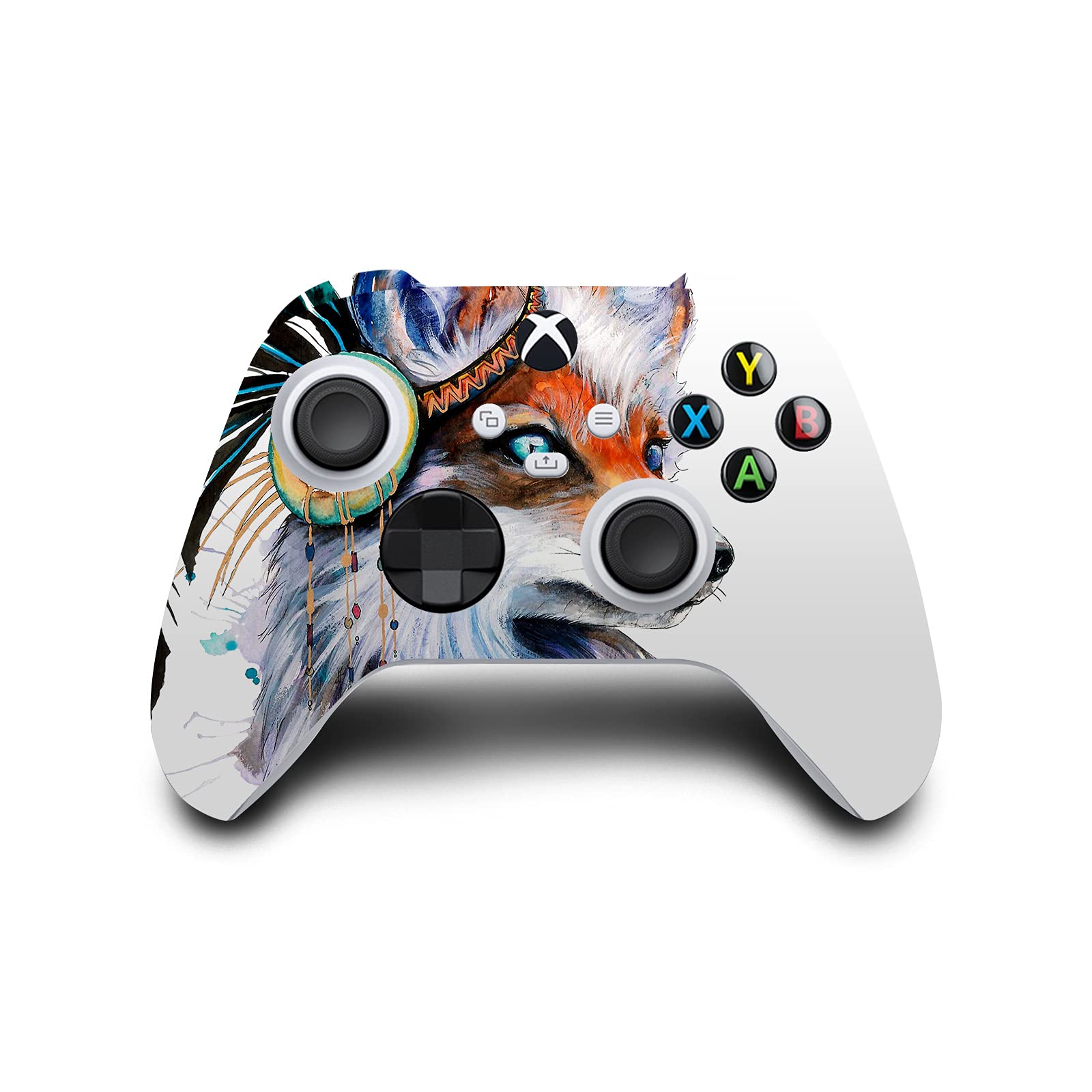 Head Case Designs Officially Licensed Pixie Cold Fox Art Mix Vinyl Sticker Gaming Skin Case Cover Compatible with Xbox Series S Console and Controller Bundle