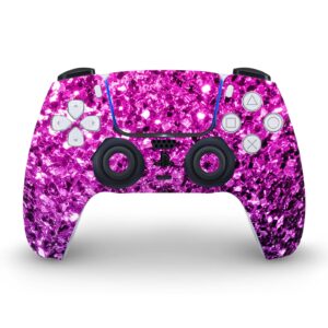 Head Case Designs Officially Licensed PLdesign Purple Pink Art Mix Vinyl Faceplate Sticker Gaming Skin Case Cover Compatible with Sony Playstation 5 PS5 Disc Edition Console & DualSense Controller