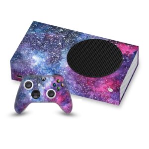 head case designs officially licensed anis illustration galaxy art mix vinyl sticker gaming skin case cover compatible with xbox series s console and controller bundle