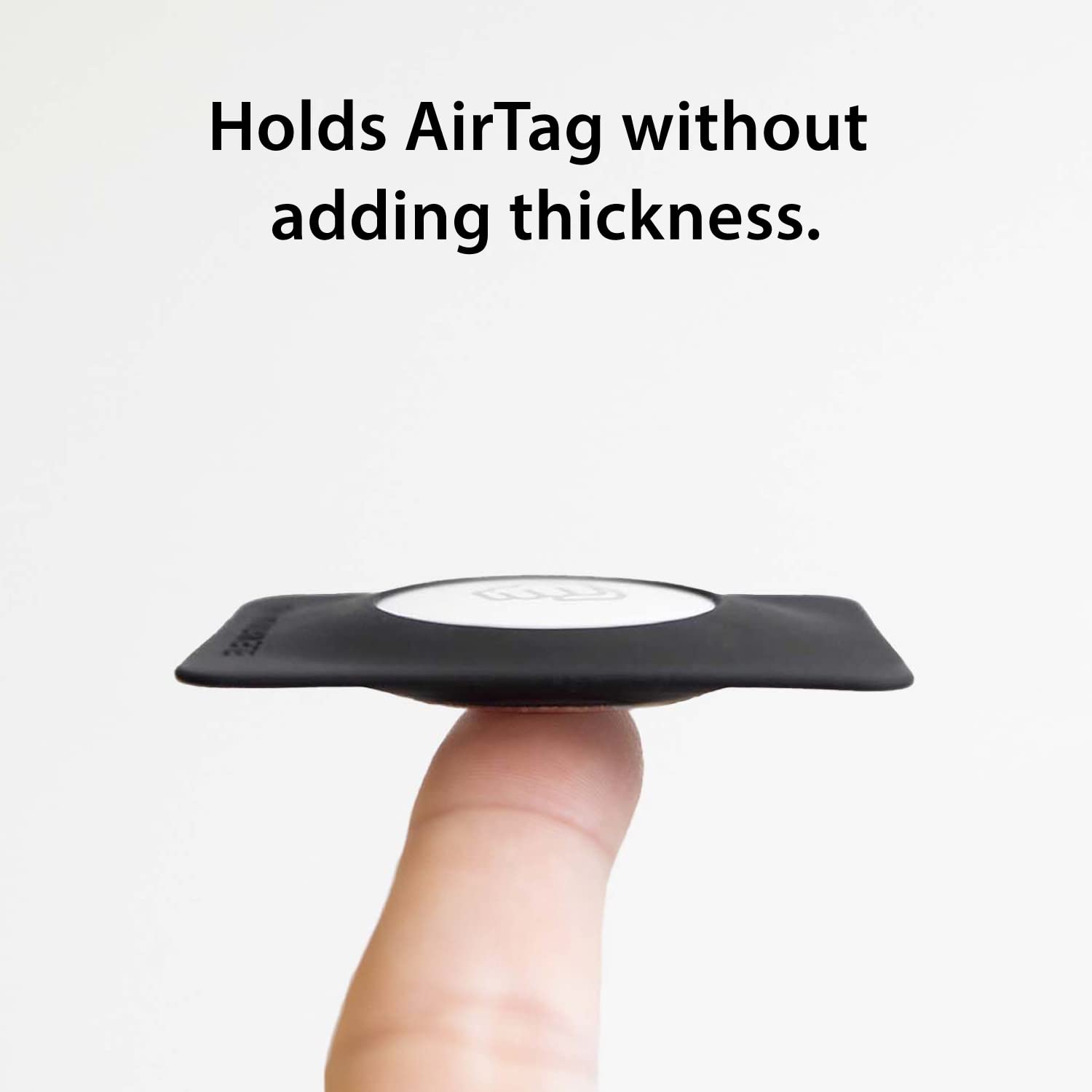 TagVault™ - AirTag Wallet Holder Compact (Single) | Thin & Flexible, Stays Hidden, Patent Pending | Elevation Lab