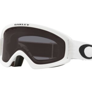 Oakley O-Frame 2.0 Pro M OO7125 Matte White w Dark Gy Ski Goggles For Men For Women + BUNDLE with Designer iWear Eyewear Kit