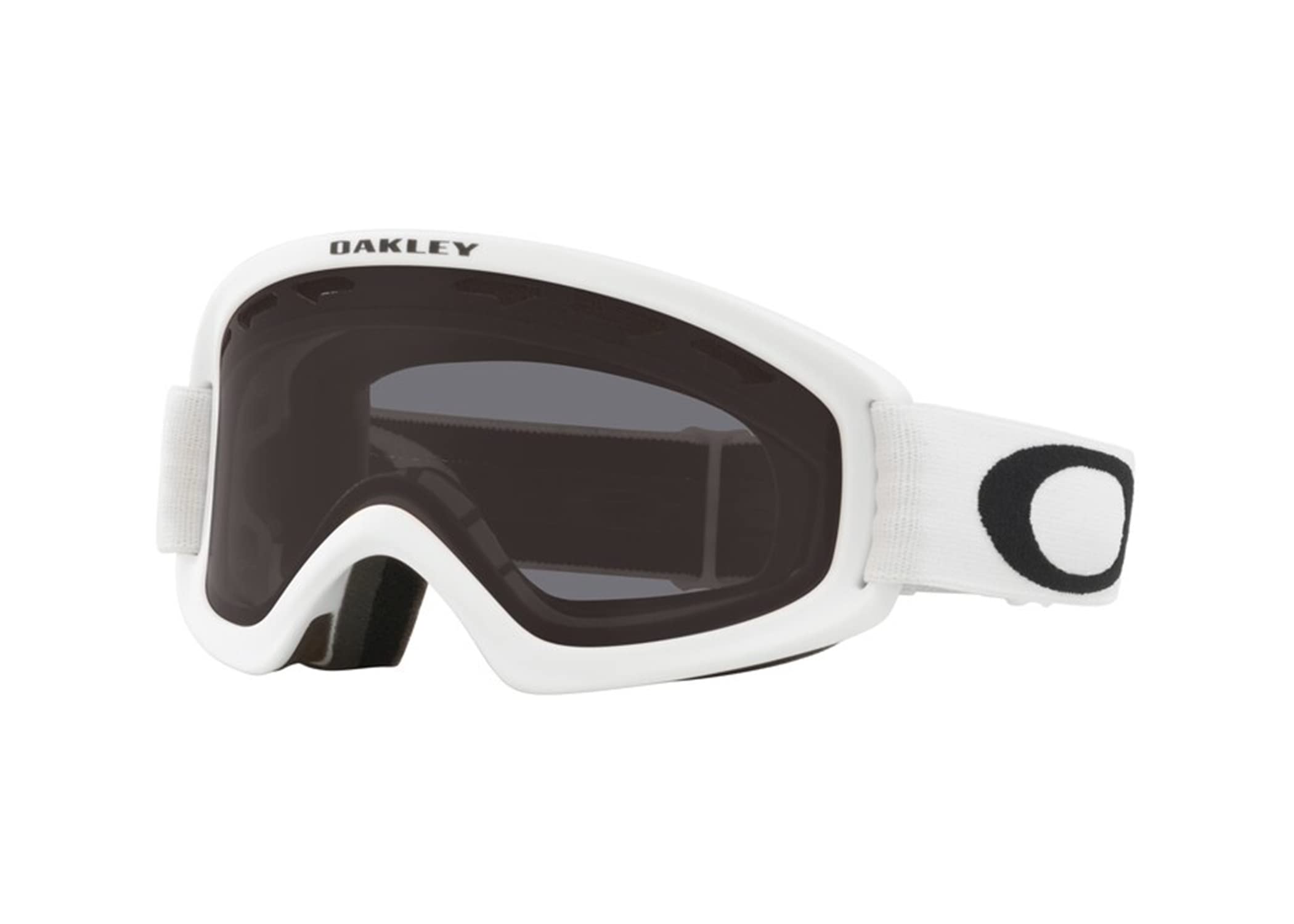 Oakley O-Frame 2.0 Pro M OO7125 Matte White w Dark Gy Ski Goggles For Men For Women + BUNDLE with Designer iWear Eyewear Kit