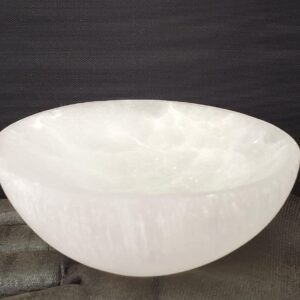 Selenite Bowl 3.5 to 4", Great for Altar use, Ritual use, Incense Burner, smudging Bowl, Decoration Bowl, offering Bowl - New Age Imports, Inc. (Selenite Bowl (White))