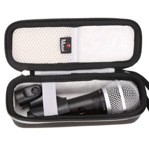 mchoi microphone case fits for shure pga48-lc cardioid dynamic vocal microphone,case only