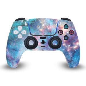 head case designs officially licensed barruf abstract space 2 art mix matte vinyl faceplate sticker gaming skin case cover compatible with sony playstation 5 ps5 dualsense controller