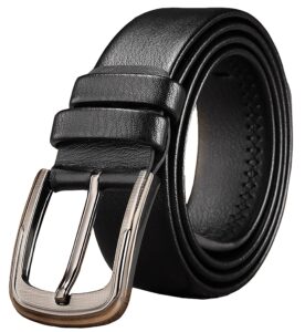 utowo men's women's leather belt, italian real solid leather belt for casual jeans dress belts