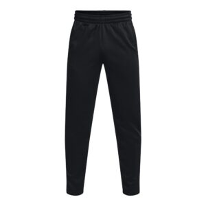 Under Armour Mens ArmourFleece Straight Leg Pant, (001) Black / / Black, X-Large