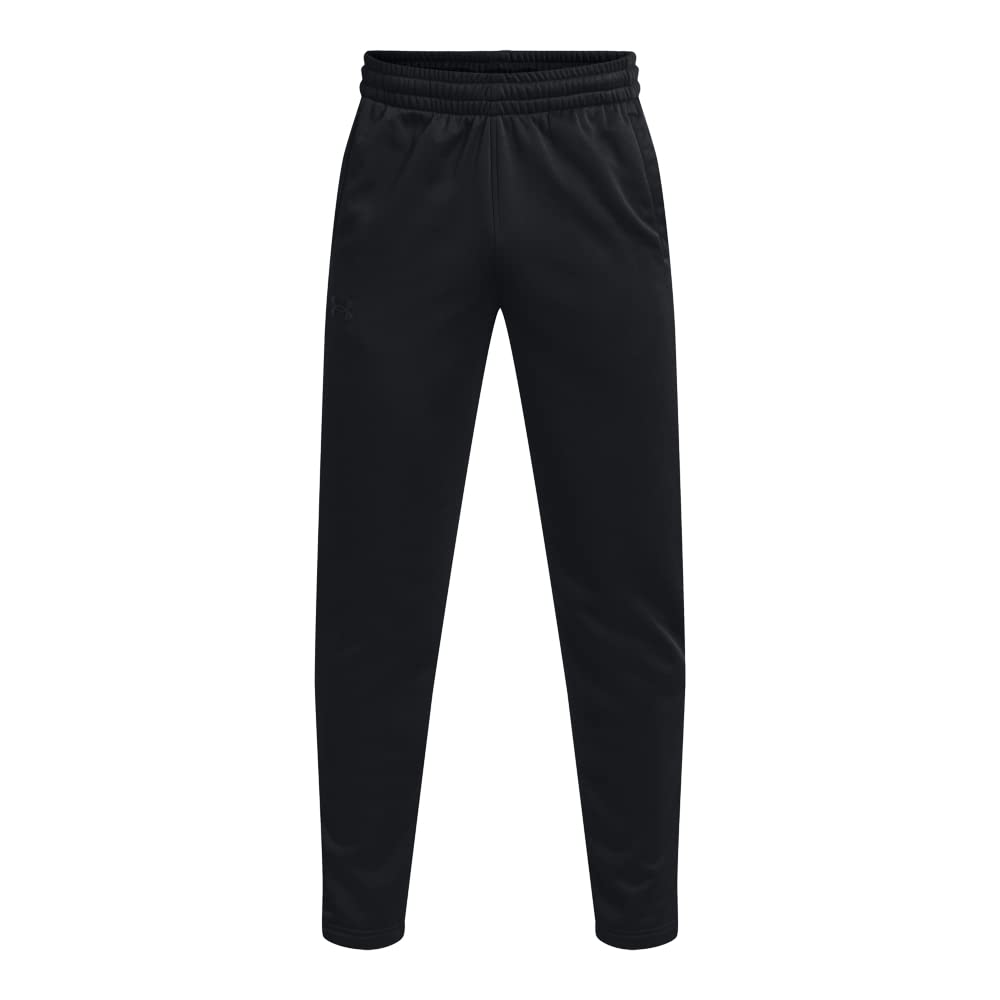 Under Armour Mens ArmourFleece Straight Leg Pant, (001) Black / / Black, X-Large