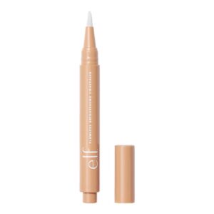 e.l.f. flawless brightening concealer, illuminating & highlighting face makeup, conceals dark under eye circles, tan 48 n, 0.07 fl oz