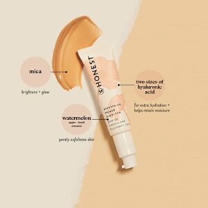 Honest Beauty Everything Glow Primer for All Skin Types | Preps, Brightens, + Hydrates Skin | 2 Types of Hyaluronic Acid, Watermelon + Apple Extracts | EWG Verified, Vegan + Cruelty Free | 1 fl oz