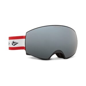 volcom - magna goggle + bonus lens, iconic stone frame, silver chrome lens & yellow lens