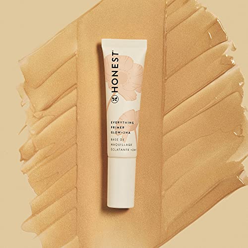 Honest Beauty Everything Glow Primer for All Skin Types | Preps, Brightens, + Hydrates Skin | 2 Types of Hyaluronic Acid, Watermelon + Apple Extracts | EWG Verified, Vegan + Cruelty Free | 1 fl oz