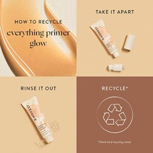 Honest Beauty Everything Glow Primer for All Skin Types | Preps, Brightens, + Hydrates Skin | 2 Types of Hyaluronic Acid, Watermelon + Apple Extracts | EWG Verified, Vegan + Cruelty Free | 1 fl oz