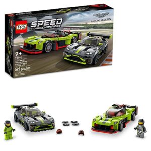 lego speed champions aston martin valkyrie amr pro & vantage gt3 2 collectible model 76910 - race car and toy set, includes 2 driver minifigures, great gift for boys, girls, and teens ages 9+