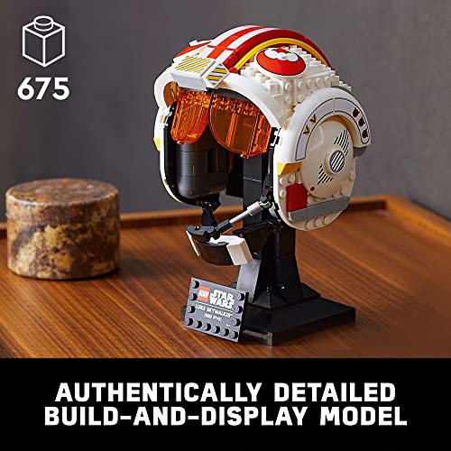 LEGO Star Wars Luke Skywalker Red 5 Helmet for Adults 75327, Buildable Display Model, Collectible Decor for Home or Office, Great Birthday for Husband, Wife, and Any Star Wars Fans