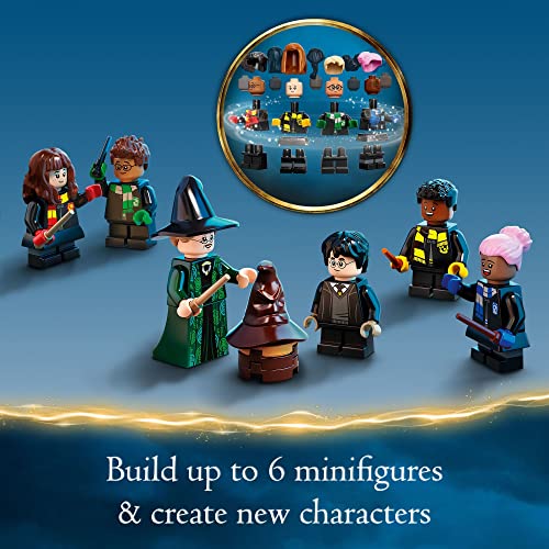 LEGO Harry Potter Hogwarts Magical Trunk, Luggage Set, Building Toy Idea for Kids, Customizable Toy, Girls & Boys with Movie Minifigures and House Colors, 76399