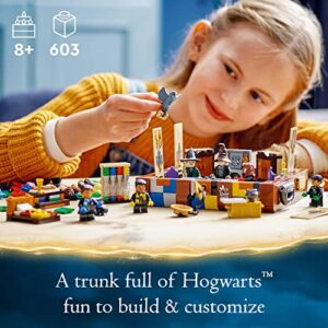 LEGO Harry Potter Hogwarts Magical Trunk, Luggage Set, Building Toy Idea for Kids, Customizable Toy, Girls & Boys with Movie Minifigures and House Colors, 76399