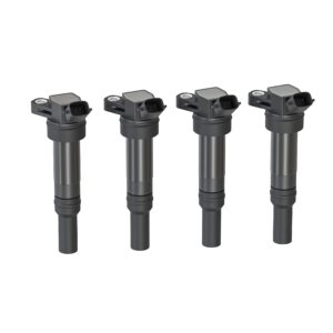 ignition coil pack set of 4 - compatible with hyundai & kia vehicles - 1.4l, 1.6l, 1.8l, 2.0l, 2.4l - elantra, tucson, forte, soul - replaces uf651, c1804, 27300-2e000, 5c1861, 1788511