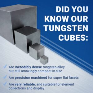 2" Tungsten and Magnesium Cube Set