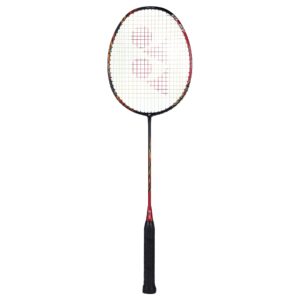 yonex astrox 99 play graphite strung badminton racket with full racket cover (cherry sunburst) | for intermediate players | 83 grams | maximum string tension - 28lbs