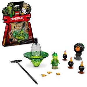 lego ninjago lloyd’s spinjitzu ninja training 70689 spinning toy building kit with ninjago lloyd; toy for kids aged 6+ (32 pieces)