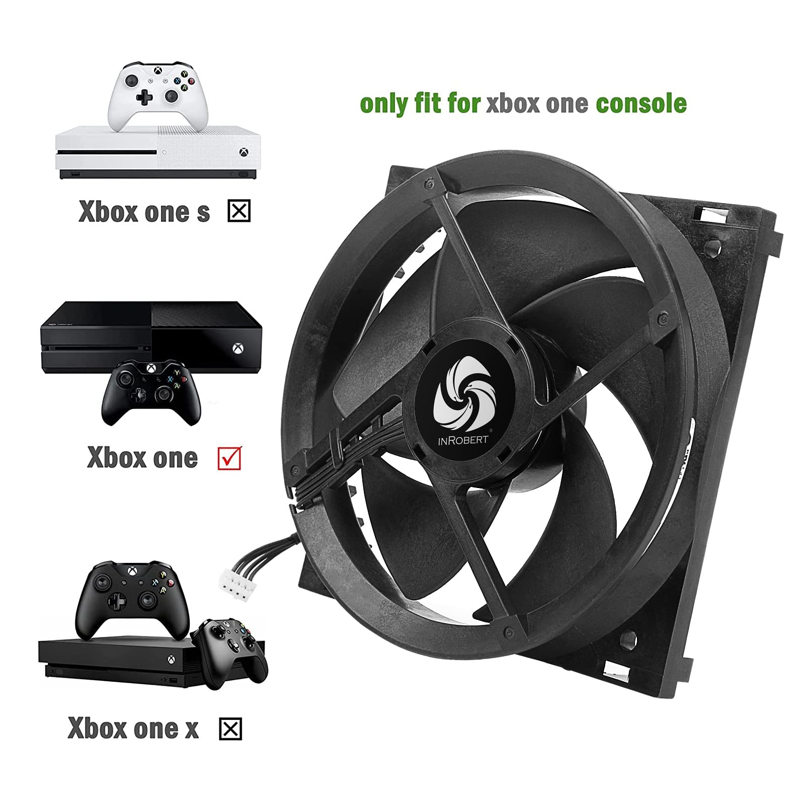 inRobert Internal Cooling Fan Replacement For Xbox One (with Opening Tool)