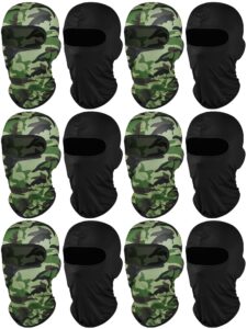 12 pieces sun protection balaclava full face cover sun uv protection face protective cover for outdoor sports (popular color,popular style)