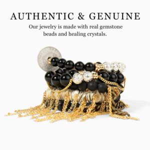 THE LACE PROJECT — Handmade Beaded Bracelets | Authentic Gemstones and Crystals With Healing Properties | Gold Filled Hardware | Gold Chain | Mix and Match Stack Bracelets | Jack