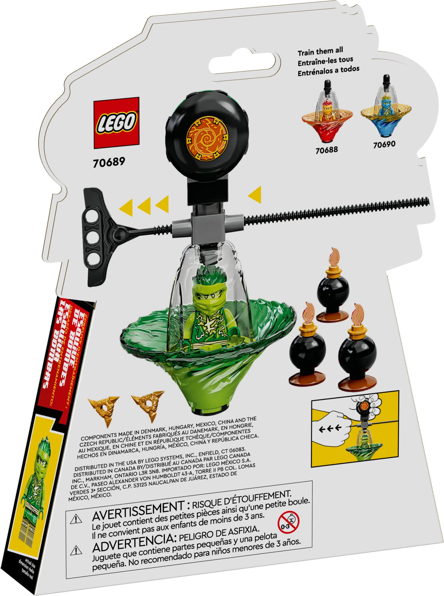 LEGO NINJAGO Lloyd’s Spinjitzu Ninja Training 70689 Spinning Toy Building Kit with NINJAGO Lloyd; Toy for Kids Aged 6+ (32 Pieces)