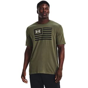 under armour men's freedom chest graphic short sleeve t-shirt, (390) marine od green / / black, 3x-large