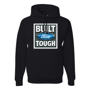 wild custom apparel built ford tough classic ford truck licensed official mens hoodies, black, x-large