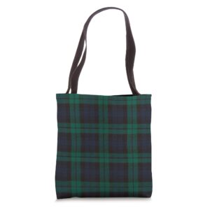 campbell watch scotland plaid clan scottish tartan tote bag