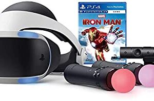 PlayStation VR Marvel's Iron Man VR Bundle, Compatible with PS4 & PS5: VR Headset, Camera, Move Motion Controllers (Renewed)