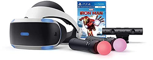 PlayStation VR Marvel's Iron Man VR Bundle, Compatible with PS4 & PS5: VR Headset, Camera, Move Motion Controllers (Renewed)