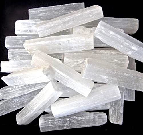 Pachamama Essentials Selenite Crystal Sticks for Healing, Reiki, & Metaphysical Energy Drawing - Available in 2.5 Inches, 4 Inches & 9 Inches (20, 2.5")