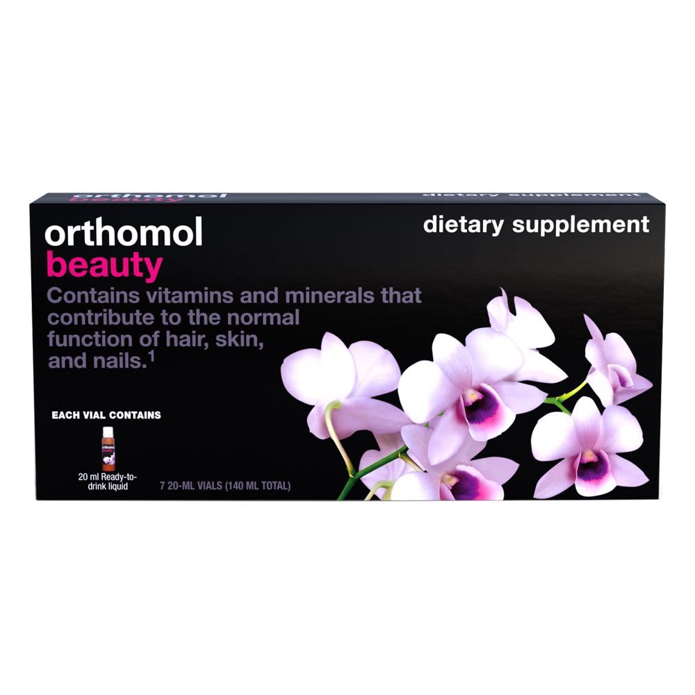 Orthomol Beauty, Women's Beauty Supplement, 7-Day Supply, Supports Hair, Skin, and Nail Health, Collagen Supplement with Coenzyme Q10