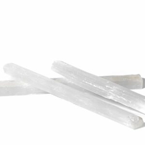 Pachamama Essentials Selenite Crystal Sticks for Healing, Reiki, & Metaphysical Energy Drawing - Available in 2.5 Inches, 4 Inches & 9 Inches (20, 2.5")