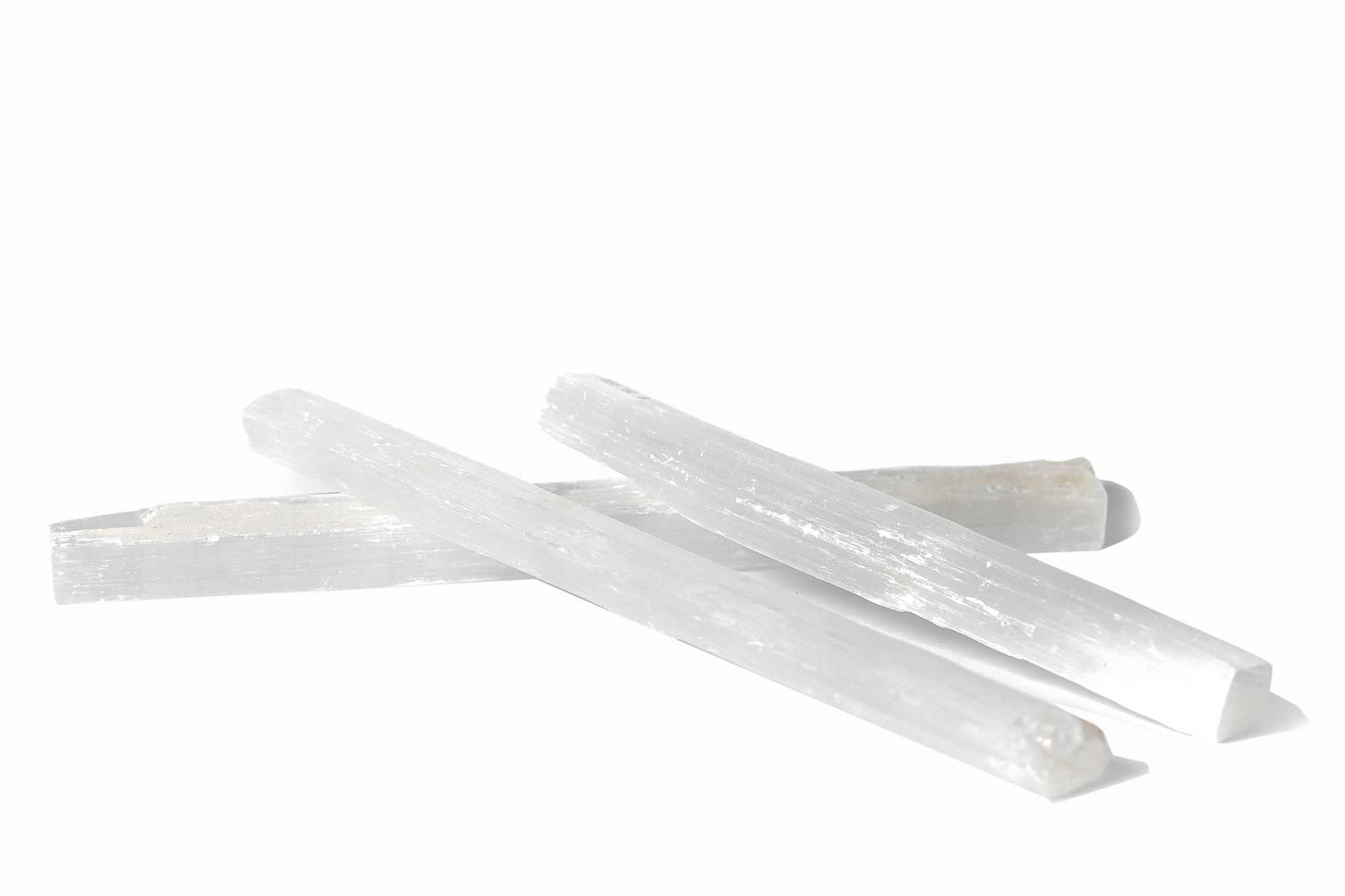 Pachamama Essentials Selenite Crystal Sticks for Healing, Reiki, & Metaphysical Energy Drawing - Available in 2.5 Inches, 4 Inches & 9 Inches (20, 2.5")